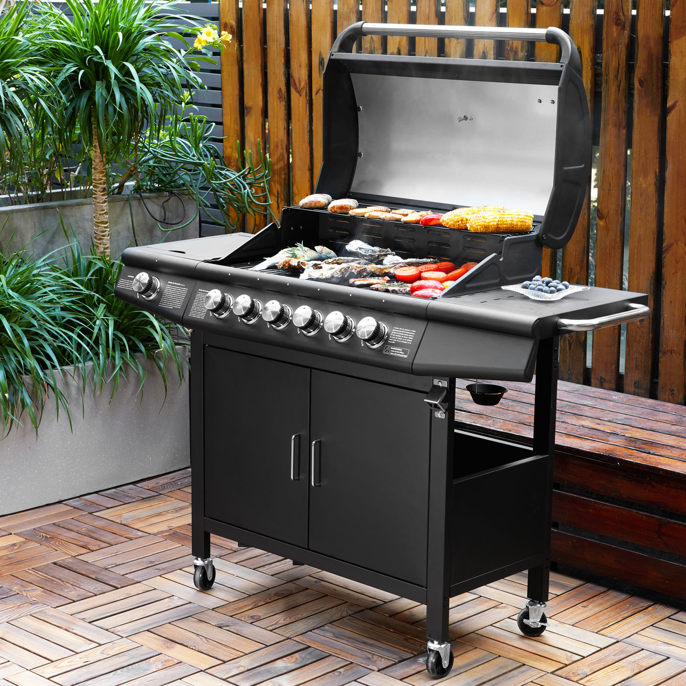 Gasgrill Mit Kochplatte